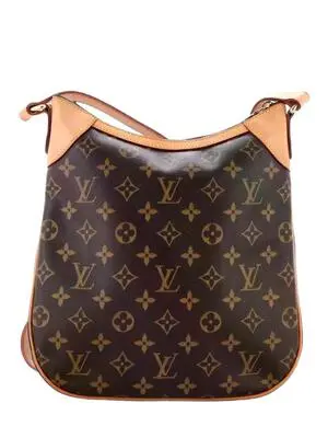 LOUIS VUITTON Odeon Handbag Monogram Canvas Pm Crossbody Bag - Brown