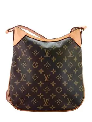 LOUIS VUITTON Odeon Handbag Monogram Canvas Pm Crossbody Bag - Brown