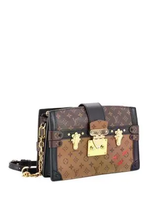 LOUIS VUITTON Trunk Reverse Monogram Canvas Clutch Bag - Brown