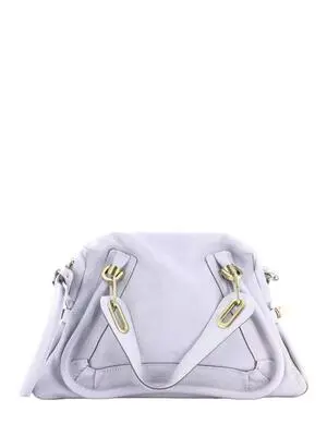 Chloé Paraty Top Handle Bag Leather Medium Satchel Blue