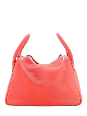 Hermès Lindy Bag Clemence 30 Shoulder Bag Red