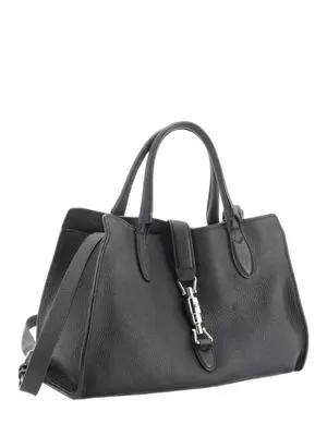 Gucci Jackie Soft Leather Small Tote Bag Black