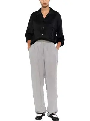 TOM FORD Grid Pattern Trousers - Black