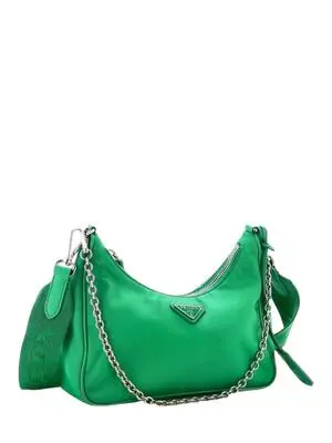 Prada Re-edition 2005 Shoulder Bag Tessuto Small Crossbody Bag - Green