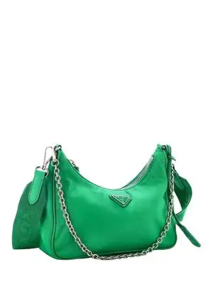 Prada Re-edition 2005 Shoulder Bag Tessuto Small Crossbody Bag - Green