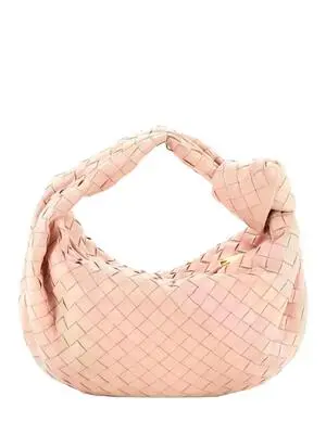 Bottega Veneta Bv Jodie Intrecciato Nappa Teen Hobo Bag - Pink