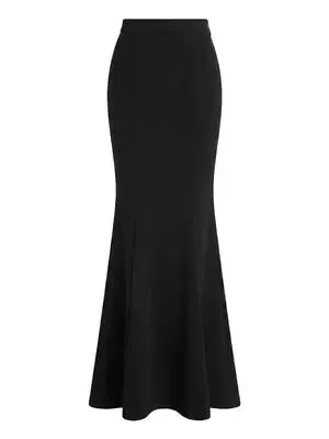GEMY MAALOUF Fitted Crepe Skirt - Black