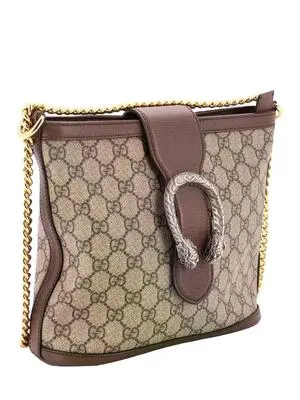 Gucci Dionysus Gg Coated Canvas Medium Bucket Bag - Brown
