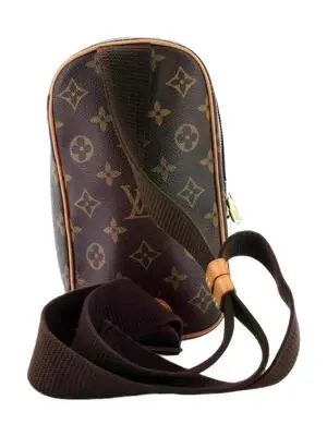 LOUIS VUITTON Pochette Gange Monogram Canvas Belt Bag - Brown