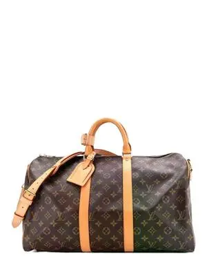 LOUIS VUITTON Keepall Bandouliere Bag Monogram Canvas 45 Travel Bag Brown