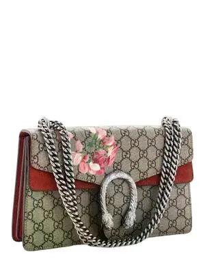 Gucci Dionysus Bag Blooms Print Gg Coated Canvas Small Shoulder Bag - Brown