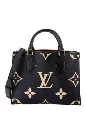 LOUIS VUITTON Onthego Bicolor Monogram Empreinte Giant Pm Tote Bag - Black