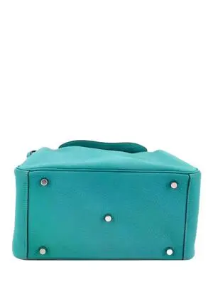 Hermès Lindy Bag Clemence 30 Shoulder Bag Green