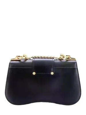 Prada Sidonie Chain Shoulder Bag City Calf Medium Crossbody Bag - Black