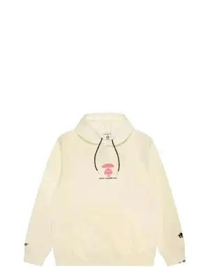 AAPE BY *A BATHING APE Logo-print Drawstring Hoodie - Neutrals