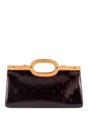 LOUIS VUITTON Roxbury Drive Handbag Monogram Vernis Satchel Red