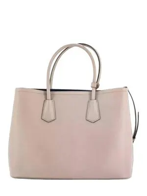 Prada Cuir Double Saffiano Leather Medium Tote Bag - Neutrals