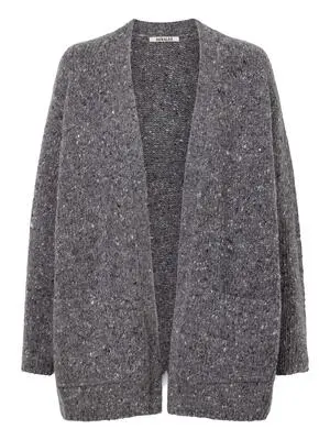 Auralee Wool Cardigan - Charcoal
