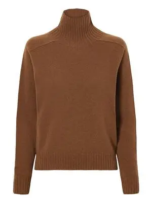 KALLMEYER Domi Merino Wool And Cashmere-blend Turtleneck Sweater - Brown