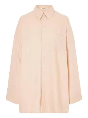 MARRAKSHI LIFE The Oversized Cotton Oxford Shirt - Pink