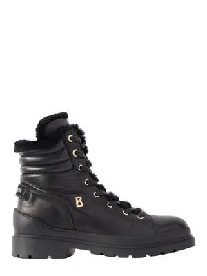 Bogner St. Moritz 14 Shearling-trimmed Leather Ankle Boots - Black