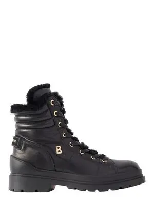 Bogner St. Moritz 14 Shearling-trimmed Leather Ankle Boots - Black