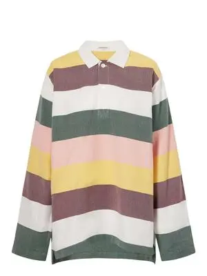 MARRAKSHI LIFE The Rugby Striped Cotton Oxford Shirt