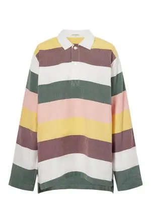 MARRAKSHI LIFE The Rugby Striped Cotton Oxford Shirt