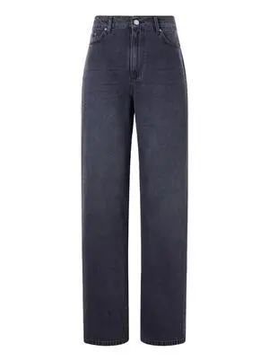 MFPEN Frequent Organic High-rise Wide-leg Jeans - Black