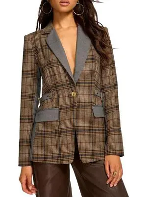 Ramy Brook Bianca Blazer - Plaid Combo