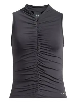 P.E Nation Off Duty Ruched Tank - Black