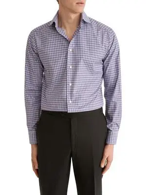 Eton Contemporary Fit Check Shirt - Medium Purple