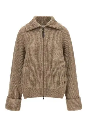 Brunello Cucinelli Sparkling' Cardigan - Cream