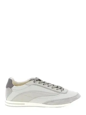 Brunello Cucinelli Techno And Nubuck Fabric Sneakers - Gray
