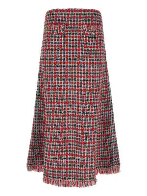 SELF-PORTRAIT Self Portrait Women Tweed Skirt