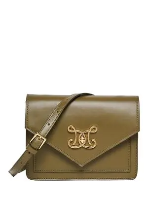 DE MARQUET Envelope Calfskin Deep Olive - Green