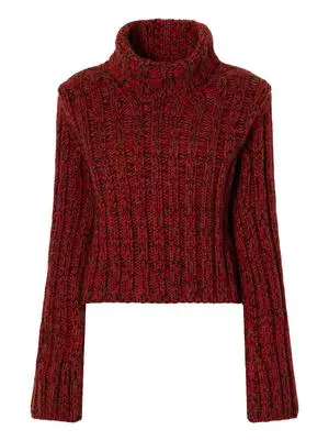 Khaite Kelly Knitted Cashmere Sweater - Red
