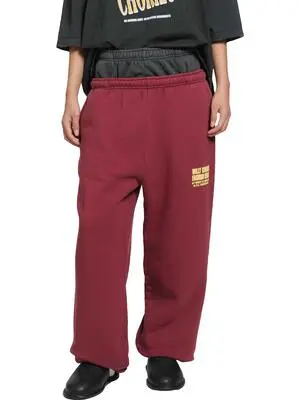 WILLY CHAVARRIA Fashion Services Buffalo Sweatpants - Red
