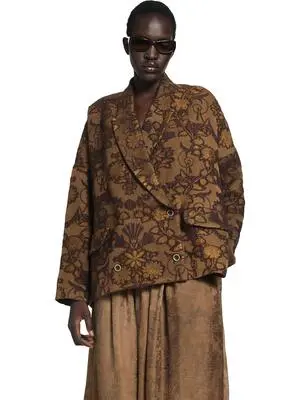 UMA WANG Crossword Blazer - Brown