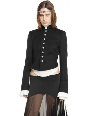 ANN DEMEULEMEESTER Polina Fitted Marsina Jacket
