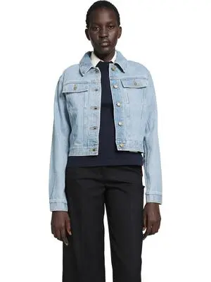 Thom Browne Shrunken Selvedge Denim Jacket Blue