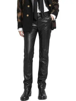 Sacai Faux Leather Pants - Black