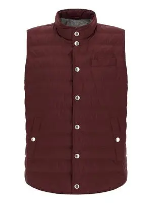 Brunello Cucinelli Brunello Cucinelli Men Techno Fabric Vest Multicolor