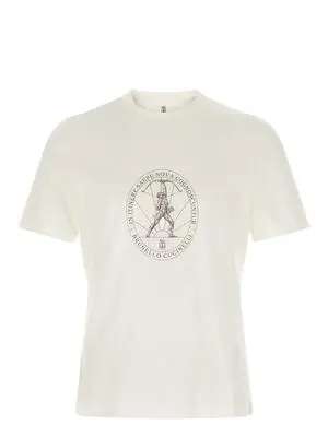 Brunello Cucinelli Printed T-shirt - White