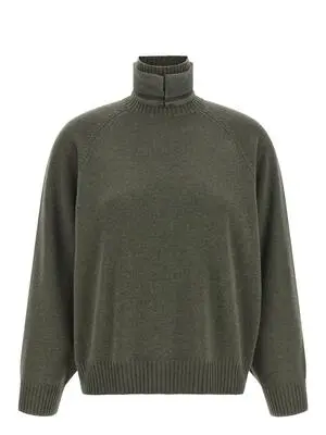 Brunello Cucinelli Monile' Insert Sweater - Green