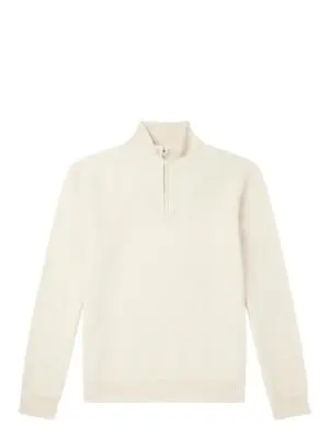 MR P. Wool And Cashmere-Blend Half-Zip Sweater