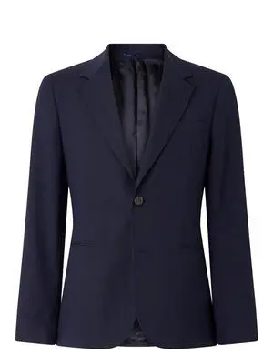 Mr P. Wool, Silk And Linen-blend Suit Jacket - Blue
