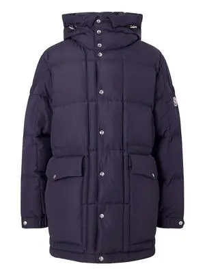 Moncler Sylmara Logo-appliquéd Hooded Quilted Shell Down Parka - Navy