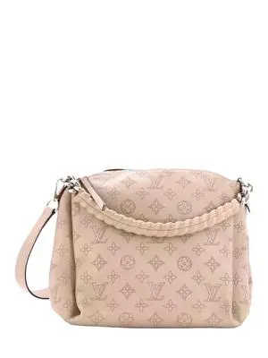 LOUIS VUITTON Babylone Handbag Mahina Leather Bb Hobo Bag - Neutrals