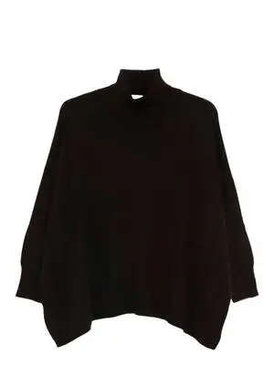 BEYOU High-neck Sweater - Brown